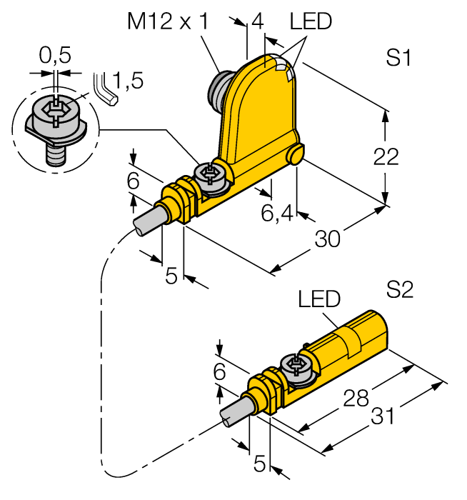 Magnetic Field Sensor - For Pneumatic Cylinders