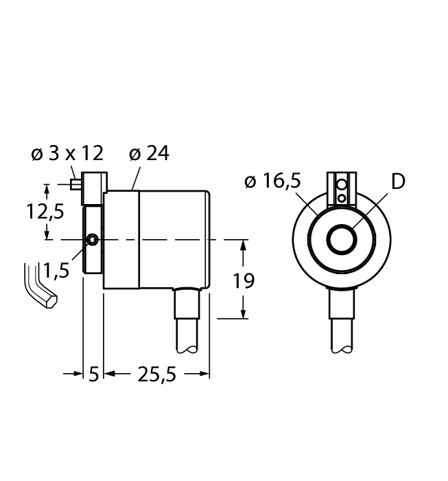 Incremental Hollow Shaft Rotary Encoder