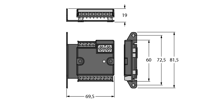 DeviceNet module - 4 digital PNP inputs, 4 digital PNP outputs
