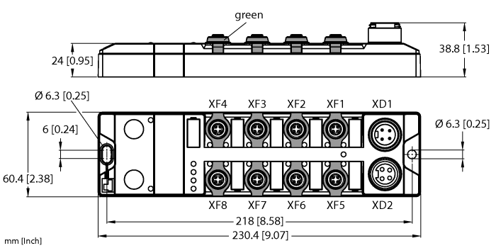 Unmanaged Ethernet Switch - 8 × 100-Mbit Ports