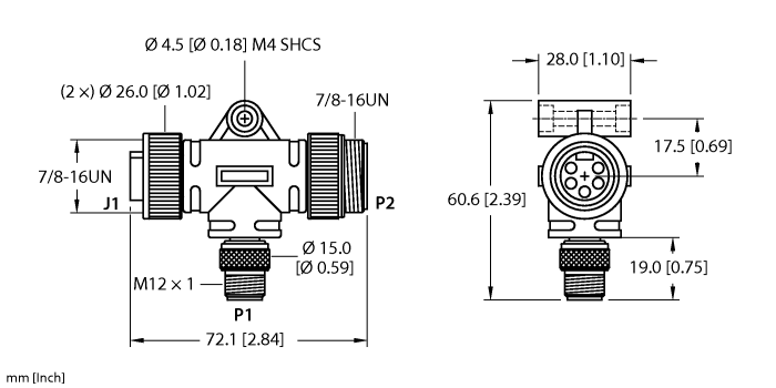 2-Way Splitter - T-Splitter