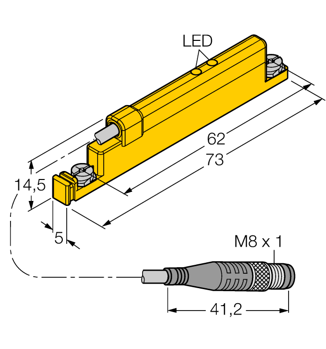 Linear Position Sensor - For Analog Monitoring of Pneumatic Cylinders