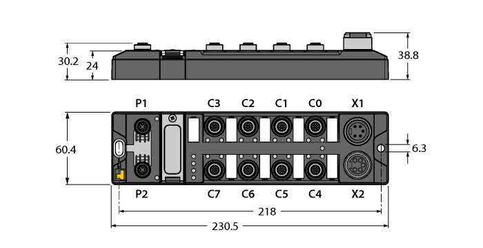 Compact Multiprotocol I/O Module for Ethernet - 16 Universal Digital Channels, Configurable as ...