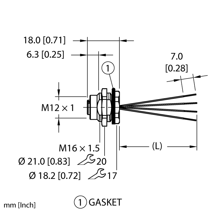 Actuator and Sensor Receptacle - Rear Mount