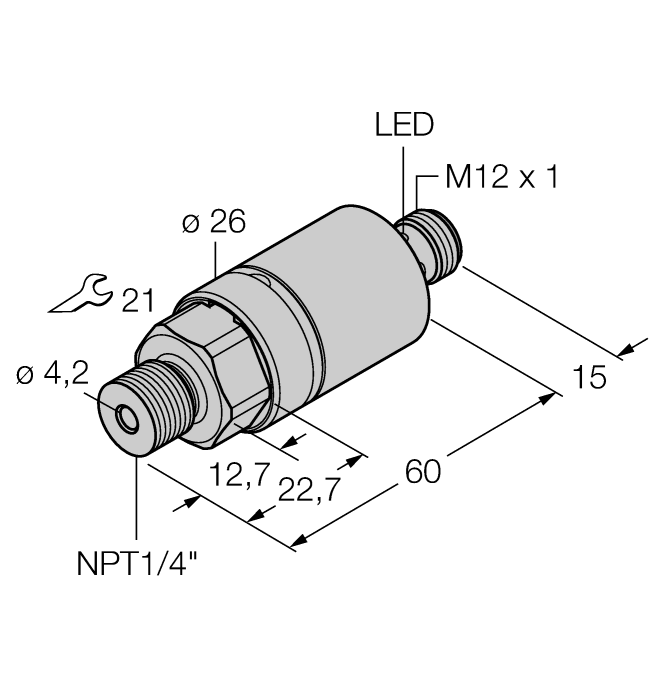 Pressure Sensor - 2 PNP/NPN Transistor Switching Outputs