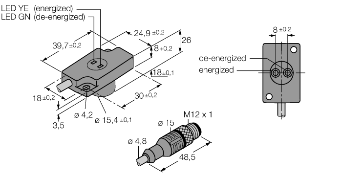 Inductive Sensor (Radial) - Monitoring Kit for Power Clamps