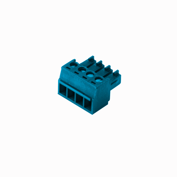 excom I/O System - Set of 16 4-Pin Terminal Blocks, Screw Terminals, Blue