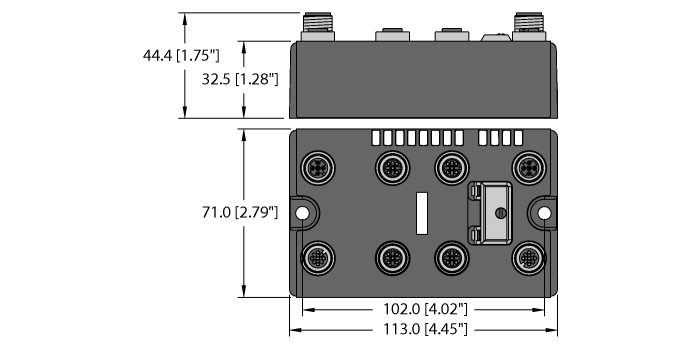 BL compact™ fieldbus station for DeviceNet™ - 4 Analog Inputs for ...