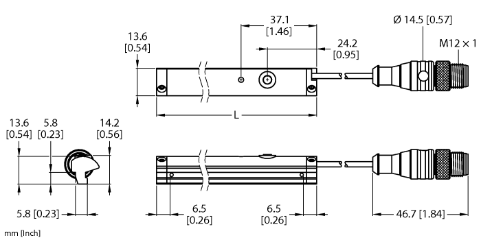 Magnetic Inductive Linear Position Sensor - For Analog Monitoring of Pneumatic Cylinders