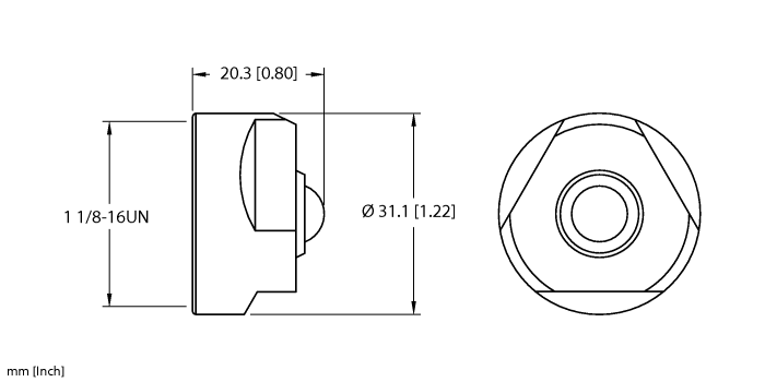 Accessory for 1-1/8 - Closure cap