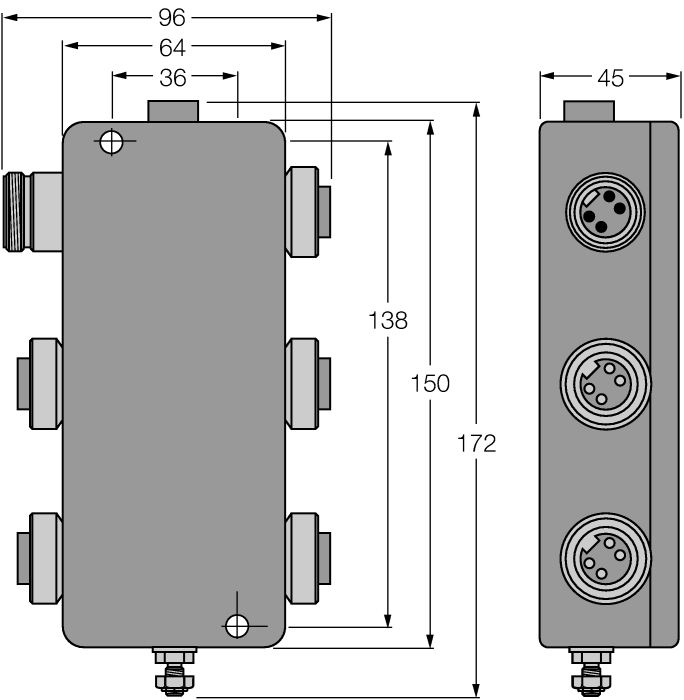IP67 Junction Box, 4-Channel - FOUNDATION Fieldbus