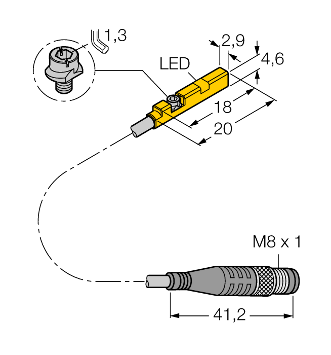 Magnetic Field Sensor - For Pneumatic Cylinders
