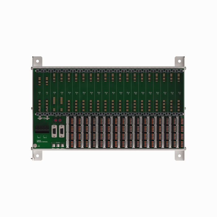 excom I/O System - Module Rack, Non-Ex, for 16 Modules