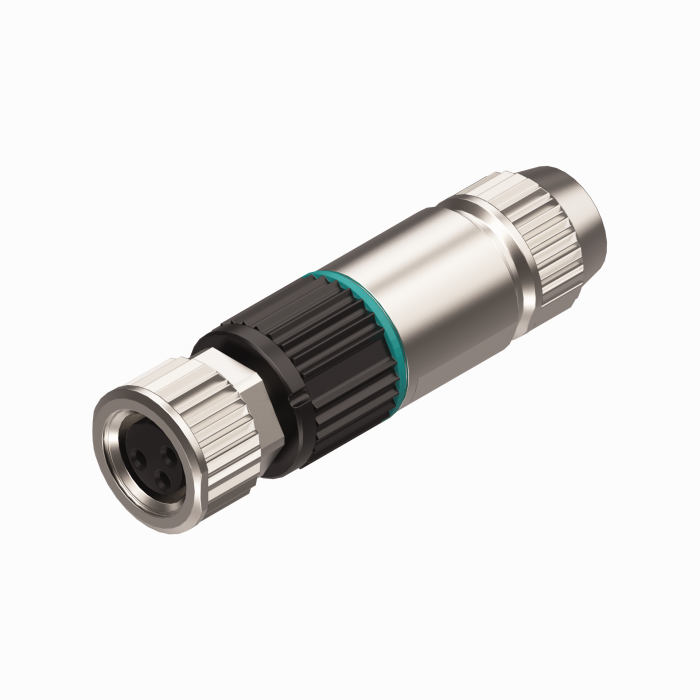 Field-Wireable Connector - M8 × 1 Female Connector, Straight