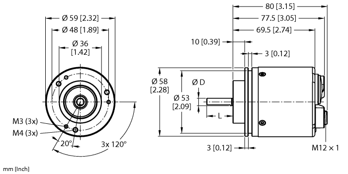 Absolute Rotary Encoder - Multiturn
