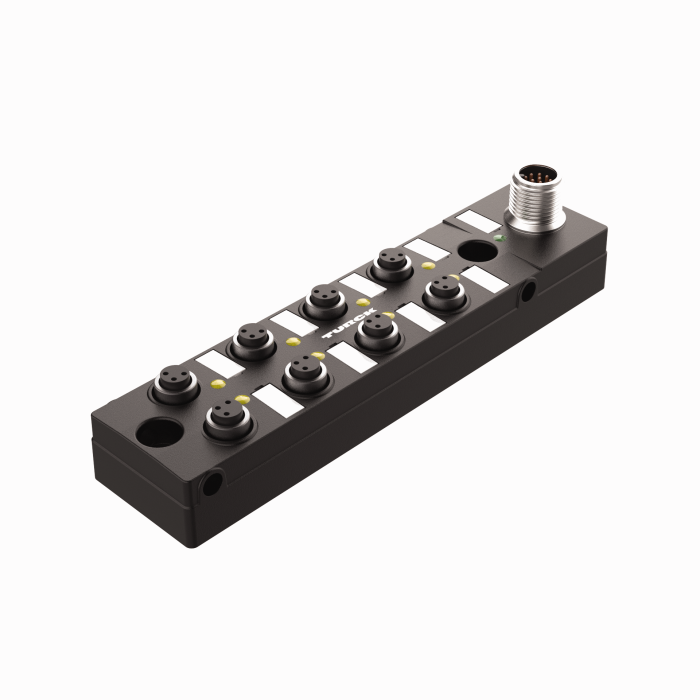 Passive Actuator/Sensor Junction Box, 8 Ports - M8 snap, 3 pole I/O ...