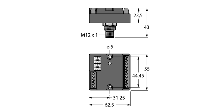 Compact I/O station for DeviceNet - 4 Digital Inputs, 4 Universal ...