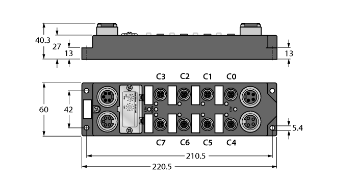 I/O Module for DeviceNet Fieldbus