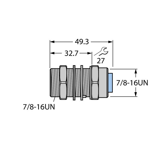 DeviceNet™ Receptacle - Panel Feed-through