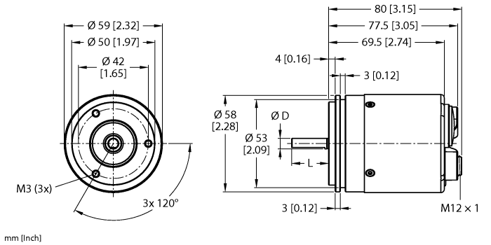 Absolute Rotary Encoder - Multiturn