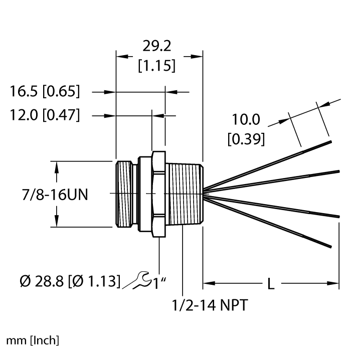 Actuator and Sensor Receptacle - Front Mount