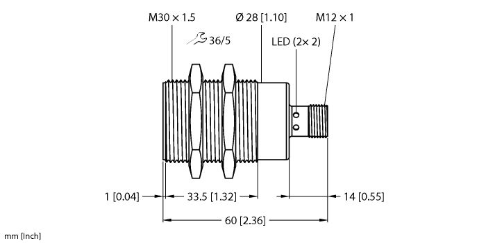 Ultrasonic Sensor - Diffuse Mode Sensor