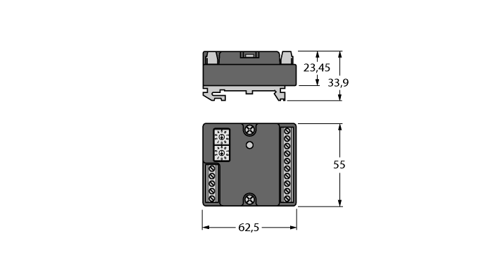 Compact I/O station for DeviceNet - 4 digital inputs, 4 configurable ...