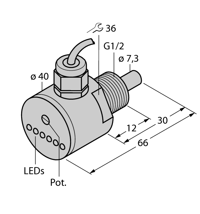 Flow Monitoring - Immersion Sensor with Integrated Processor