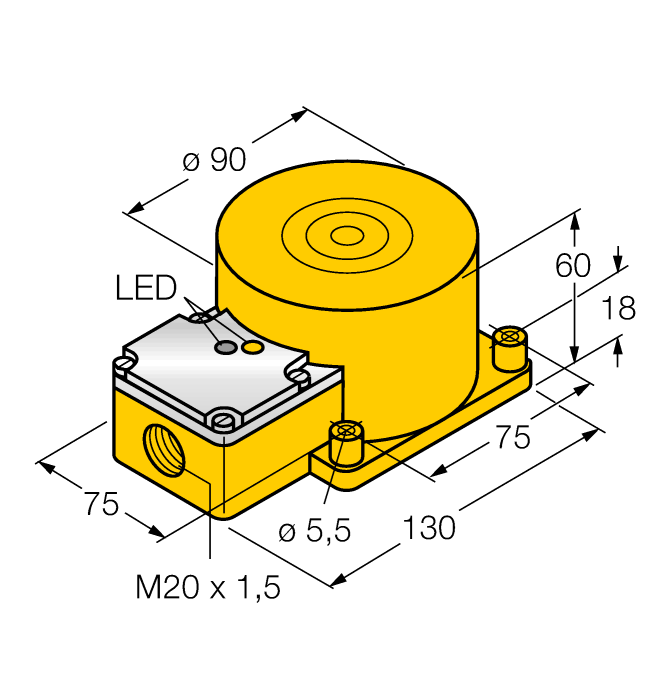 Inductive Sensor - With Extended Switching Distance