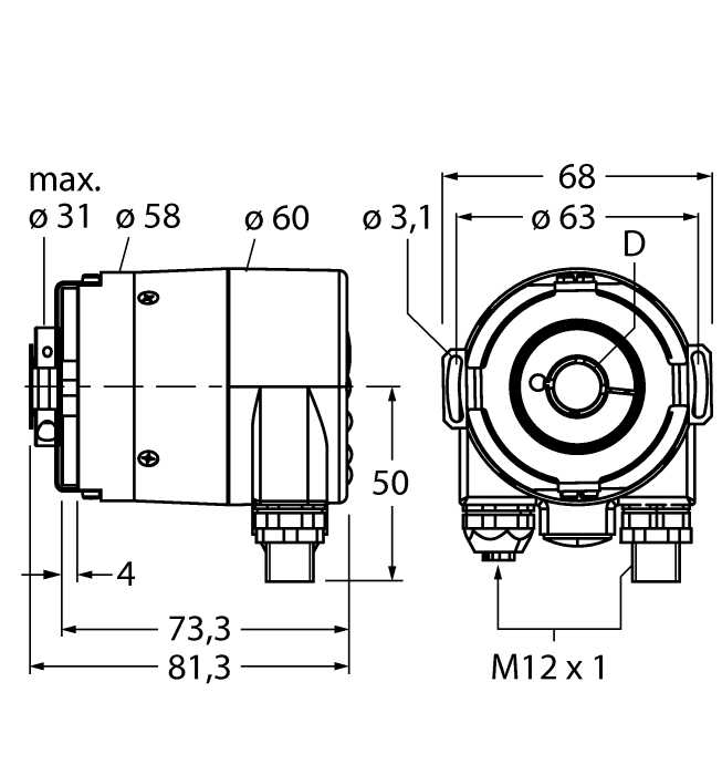 Absolute Rotary Encoder - Singleturn