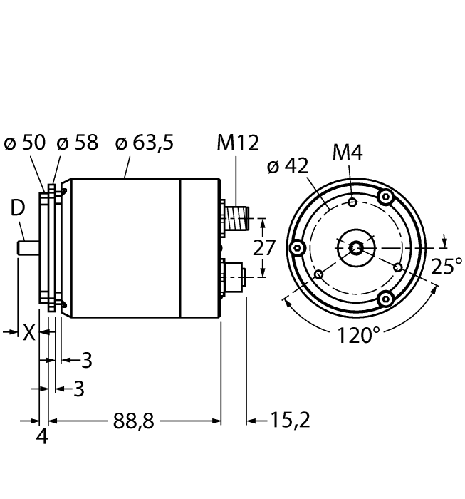 Absolute Rotary Encoder - Multiturn