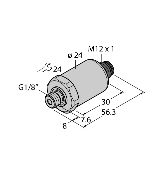 Pressure Transmitter - IO-Link with Two Switching Outputs