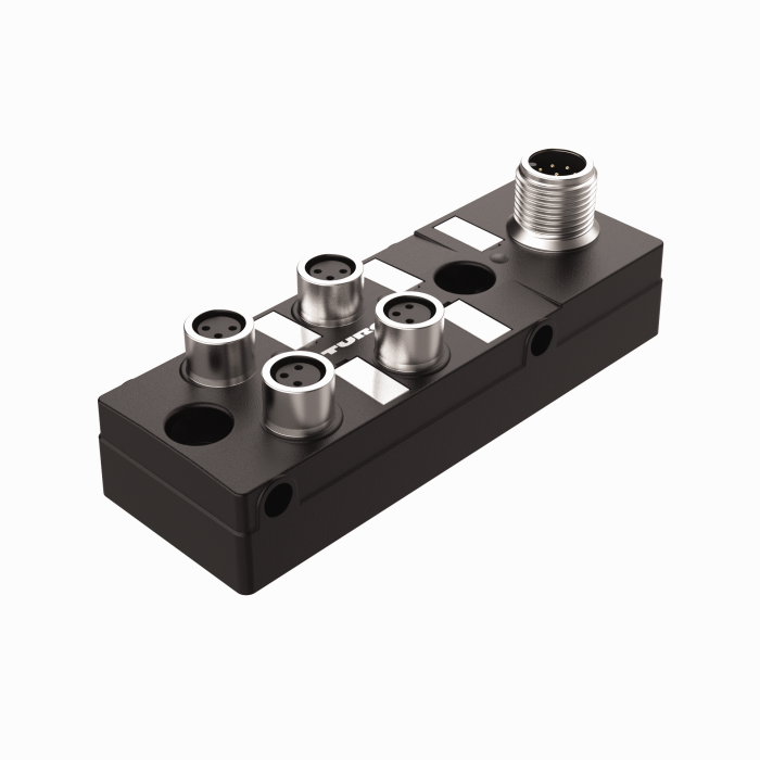 Passive Actuator/Sensor Junction Box, 4 Ports - M8 x 1 I/O port with ...