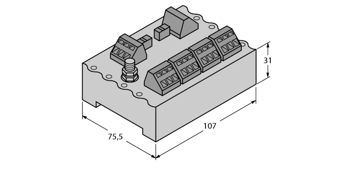 IP20 Junction Box, 4-Channel - FOUNDATION Fieldbus and PROFIBUS-PA
