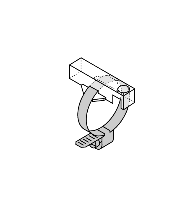 Accessories - Mounting Bracket with Clip Collar