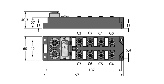 I/O Module for DeviceNet Fieldbus - 16 digital pnp inputs