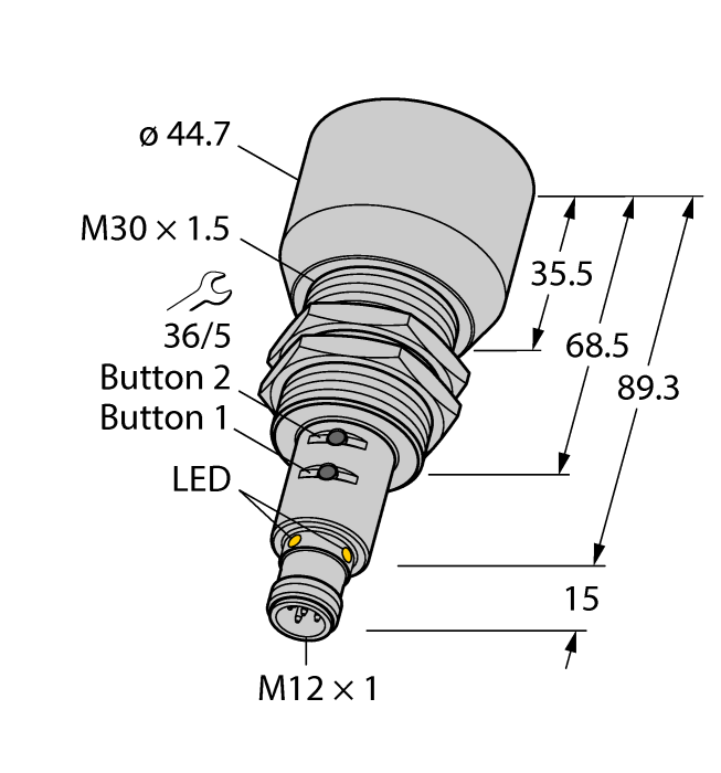 Ultrasonic Sensor - Diffuse Mode Sensor