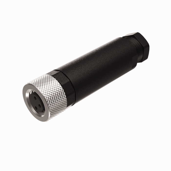 Actuator and Sensor, Field-Wireable - M8 × 1 Female Connector, Straight