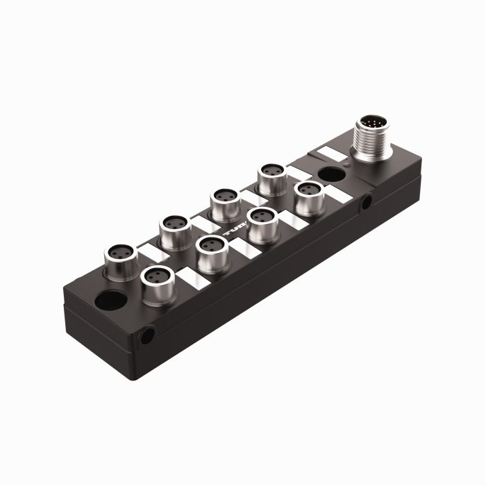 Passive Actuator/Sensor Junction Box, 8 Ports - M8, 3 pole I/O port ...