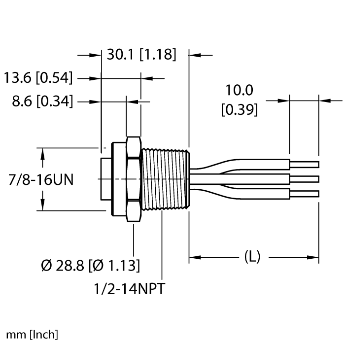 Actuator and Sensor Receptacle - Front Mount
