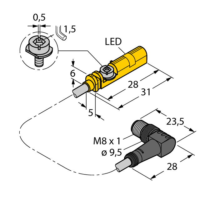 Magnetic Field Sensor - For Pneumatic Cylinders