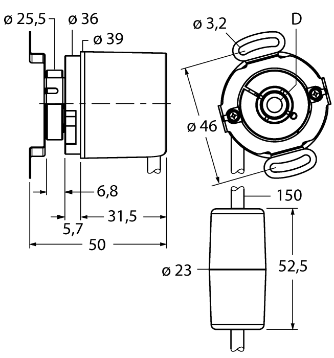 Absolute Rotary Encoder - Multiturn