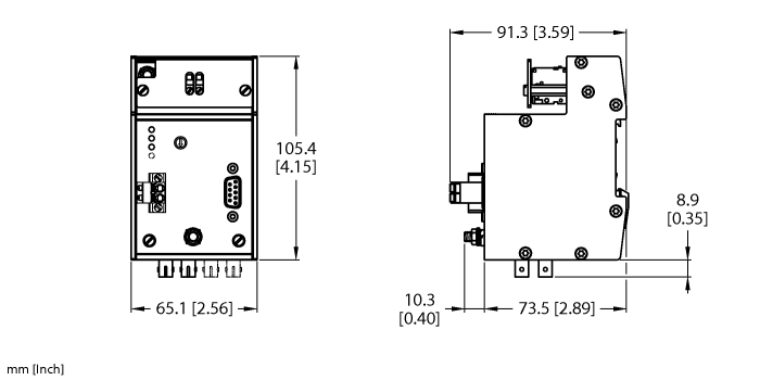 excom I/O System - RS485-IS — Fiber Optic Media Converter for Zone 1