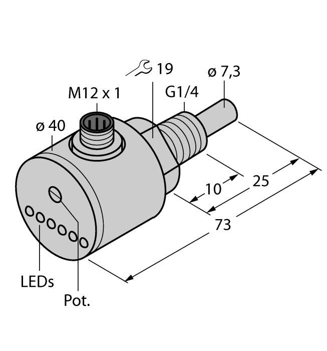 Flow Monitoring - Immersion Sensor with Integrated Processor