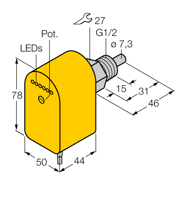 Flow Monitoring - Immersion Sensor with Integrated Processor