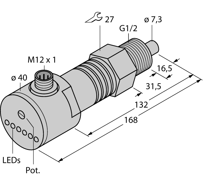 Flow Monitoring - Immersion Sensor with Integrated Processor