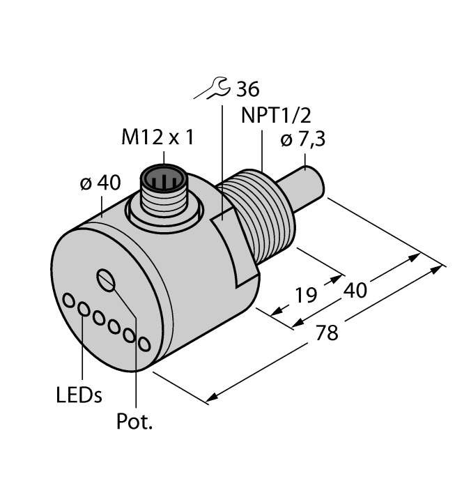 Flow Monitoring - Immersion Sensor with Integrated Processor