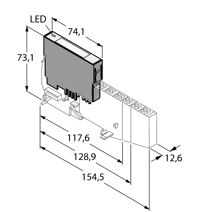 BL20 electronic module - 4 Analog Inputs