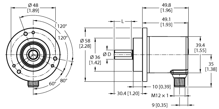 Absolute Rotary Encoder - Multiturn