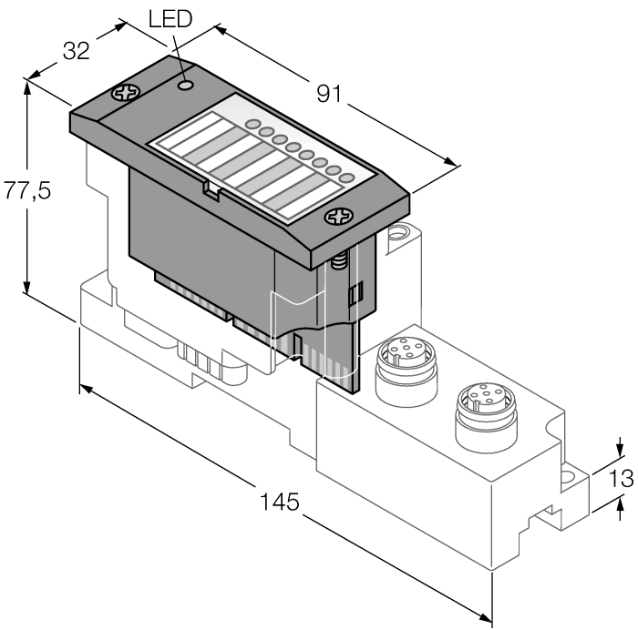 BL67 Electronic Module - 2 RFID Channels (HF/UHF)